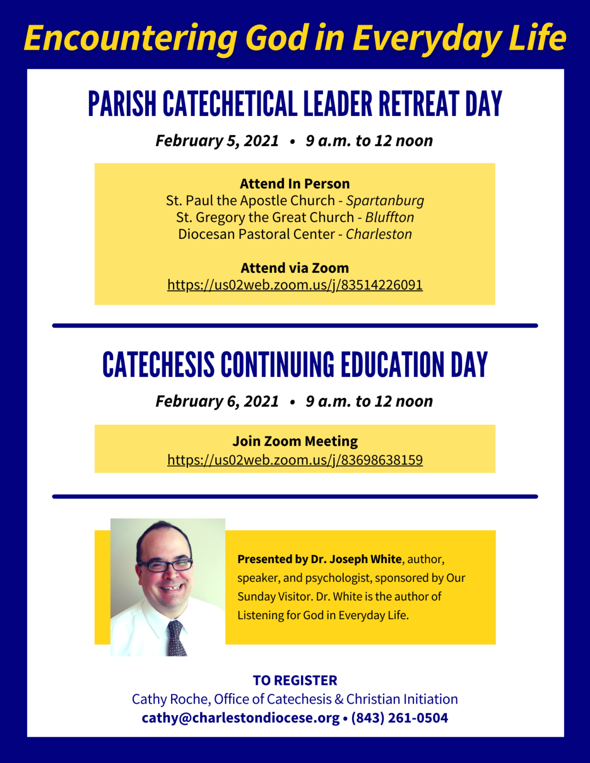 Catechist Leaders Retreat Day - South Carolina Catholic