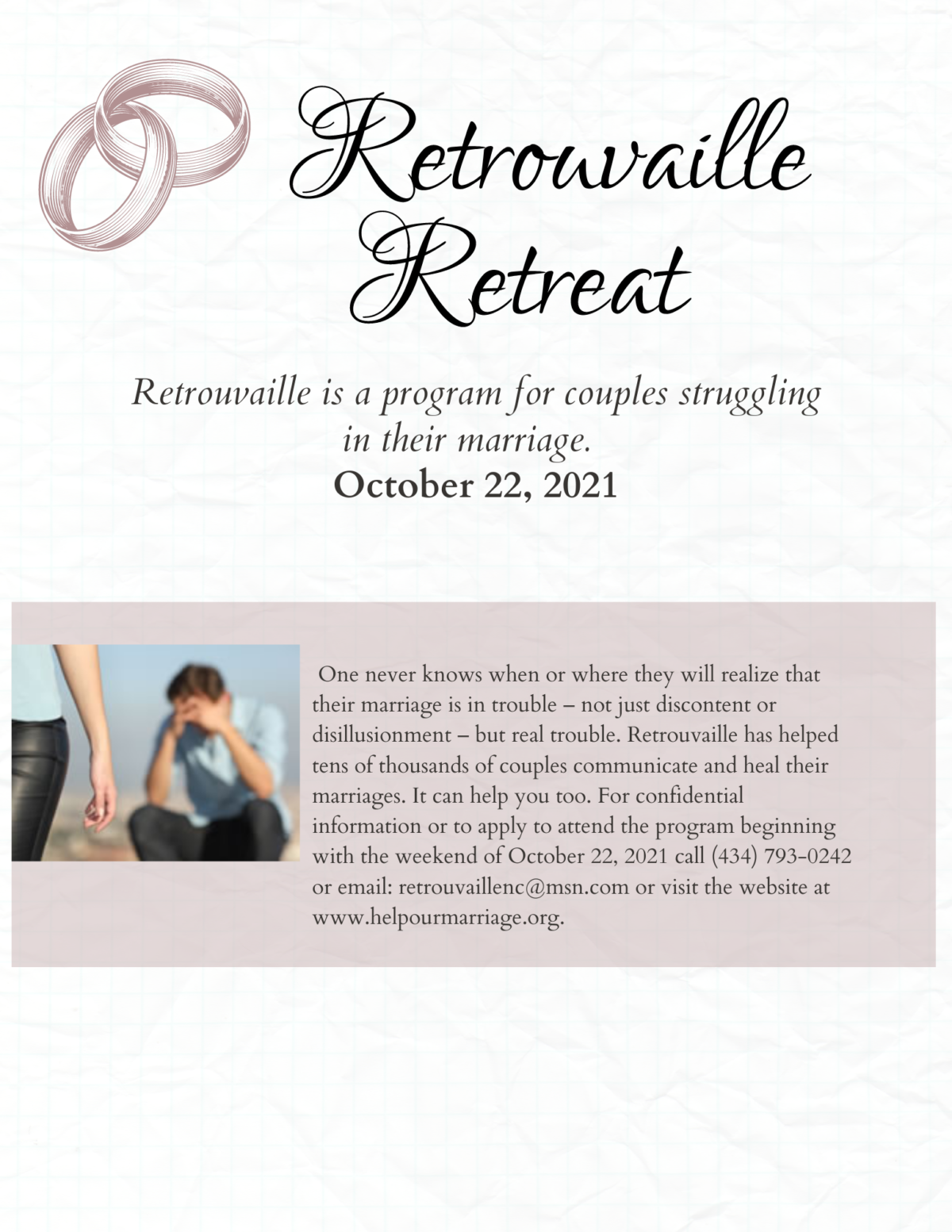 RETROUVAILLE RETREAT - South Carolina Catholic