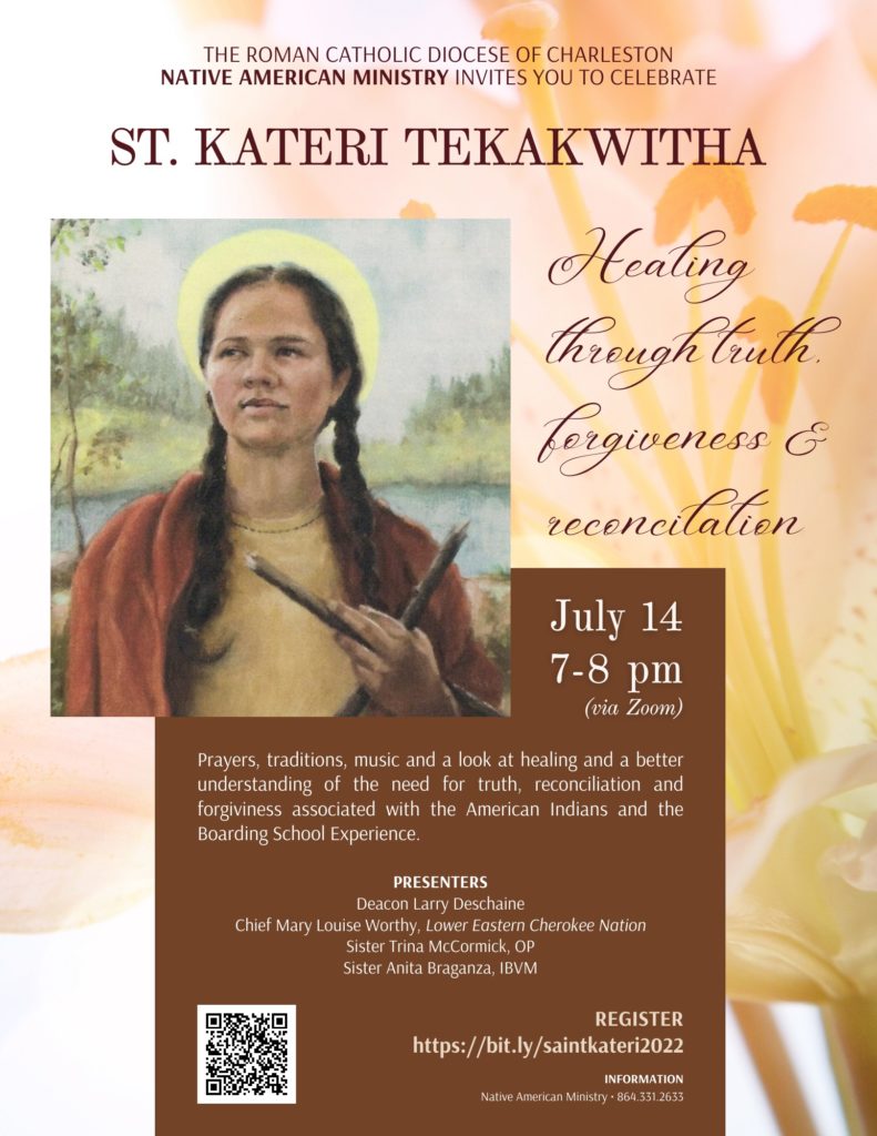 Feast Day Celebration of St. Kateri Tekakwitha - South Carolina Catholic