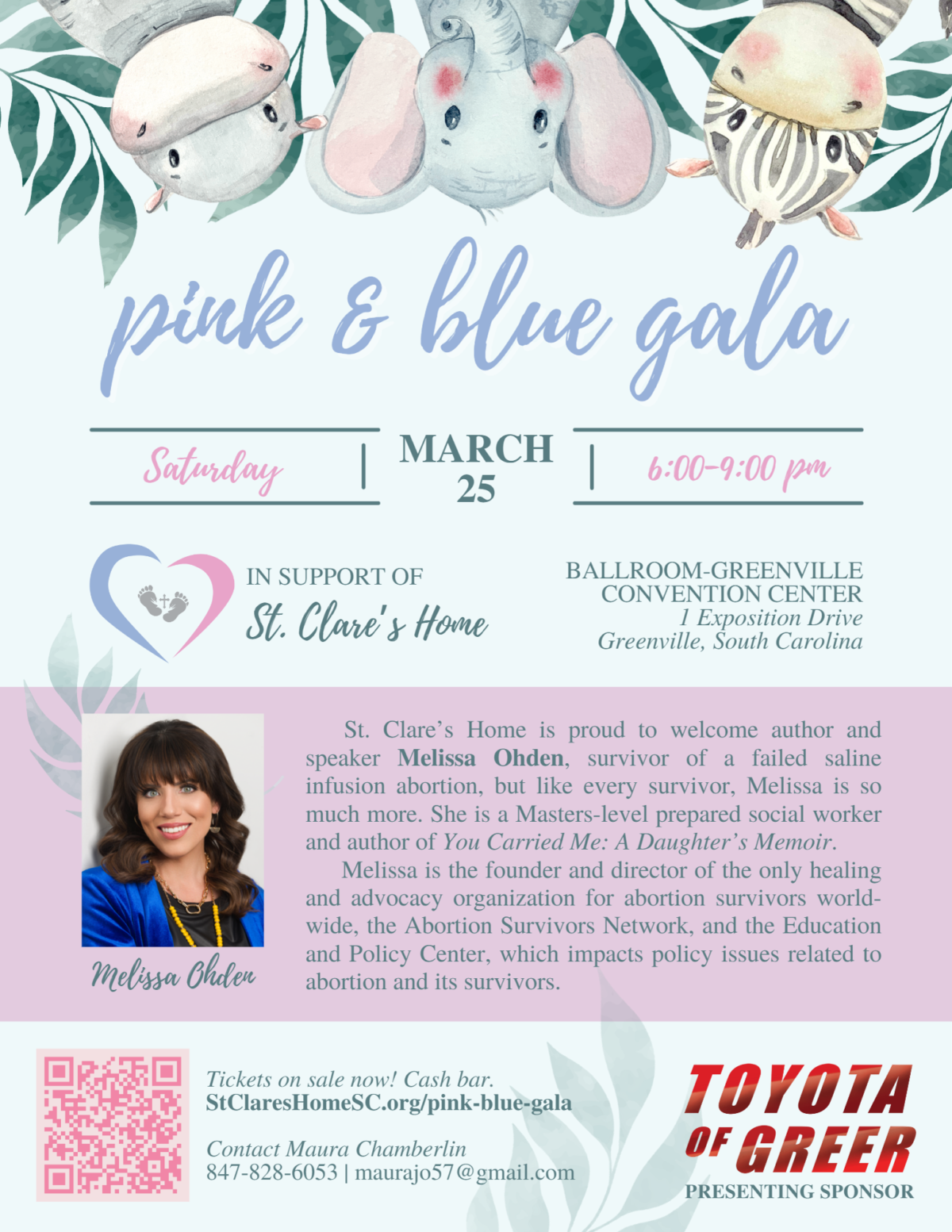 Pink & Blue Gala for St. Clare's Home - South Carolina Catholic
