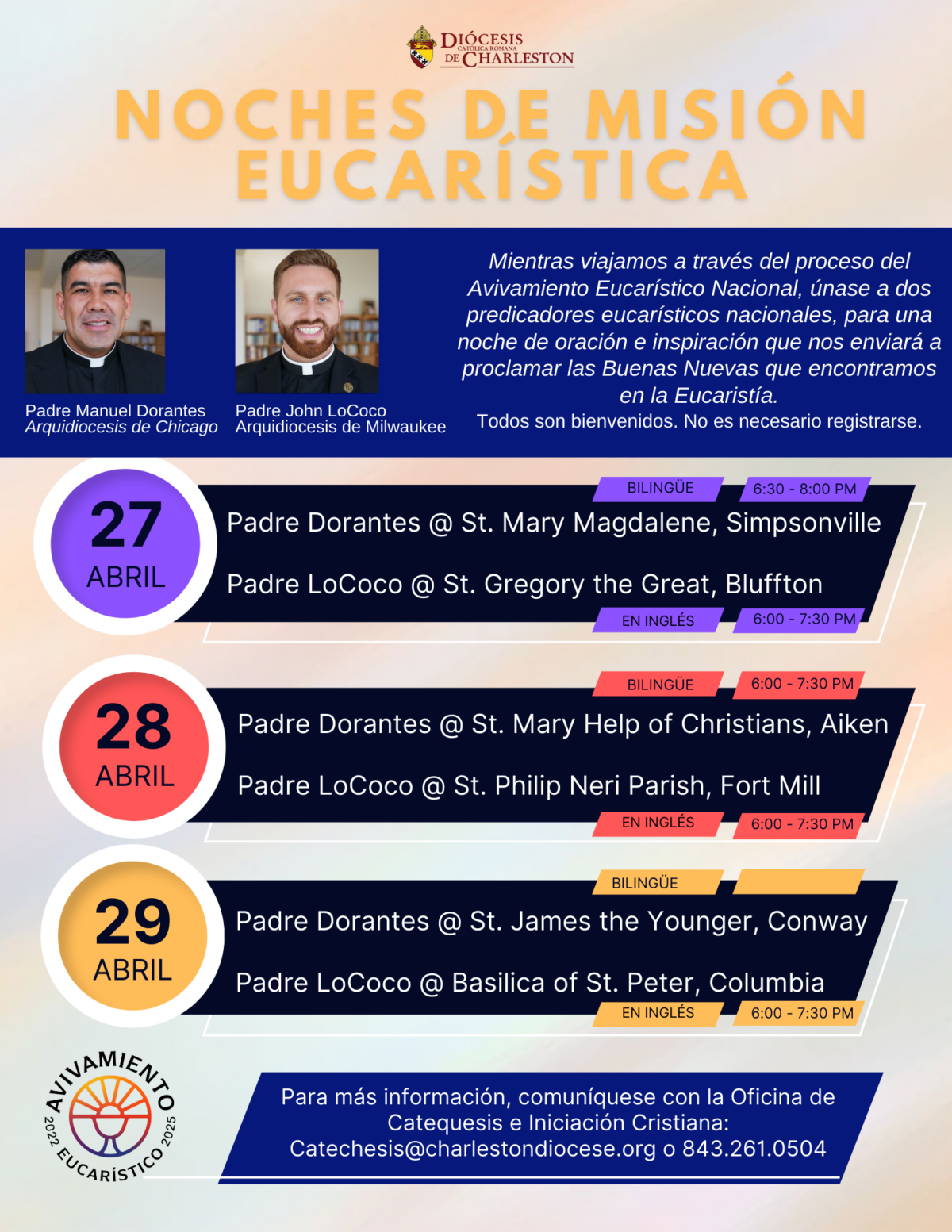 Eucharistic Mission Nights - South Carolina Catholic