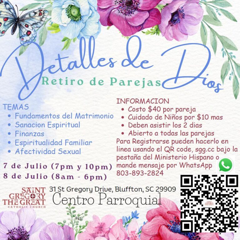 Retiro de Parejas: Detalles de Dios - South Carolina Catholic