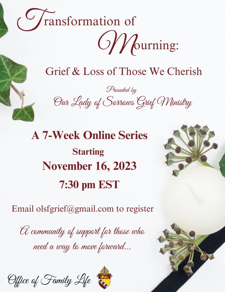 Grief Support - South Carolina Catholic