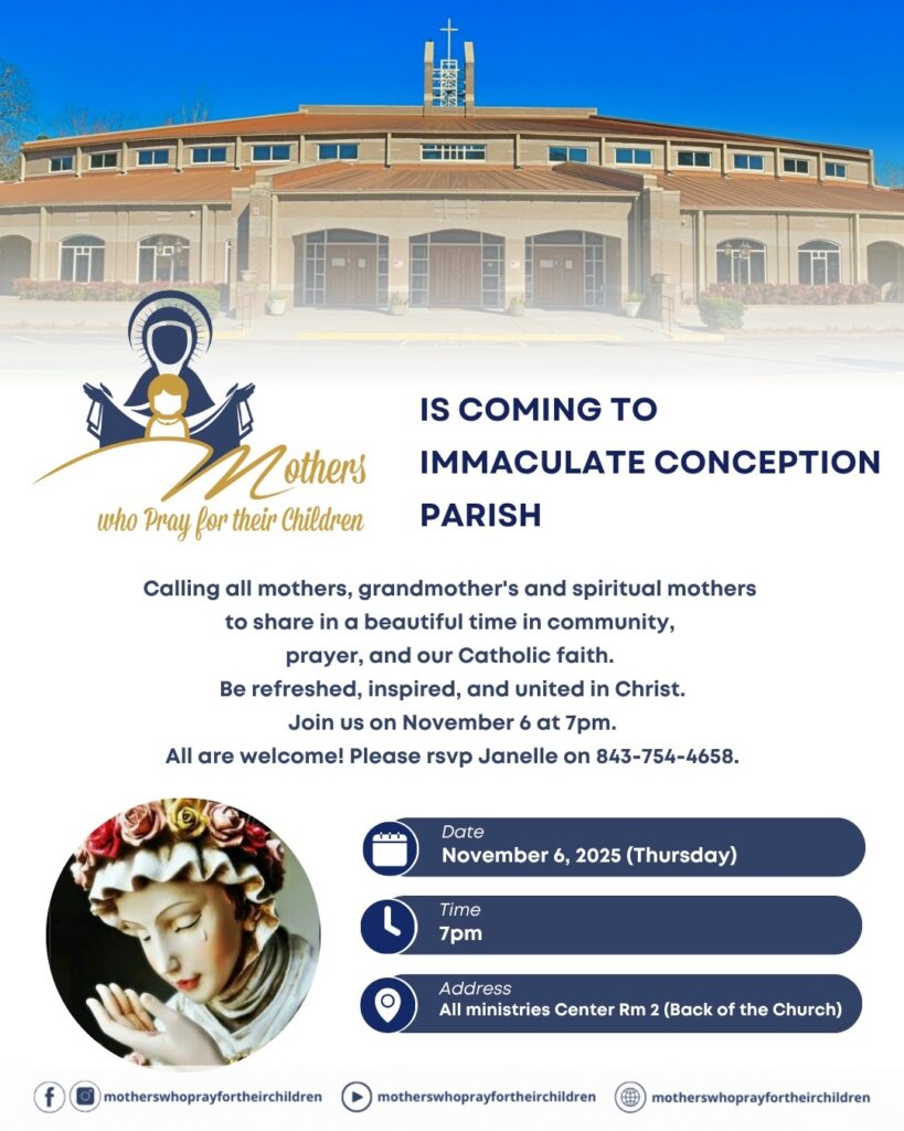 Calendar of Events & Flyers - South Carolina Catholic